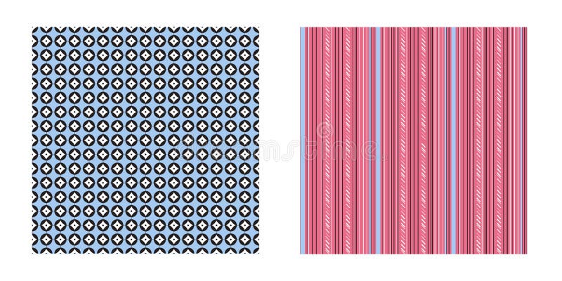 Geometric Pattern Circles and Strips Stock Illustration - Illustration ...