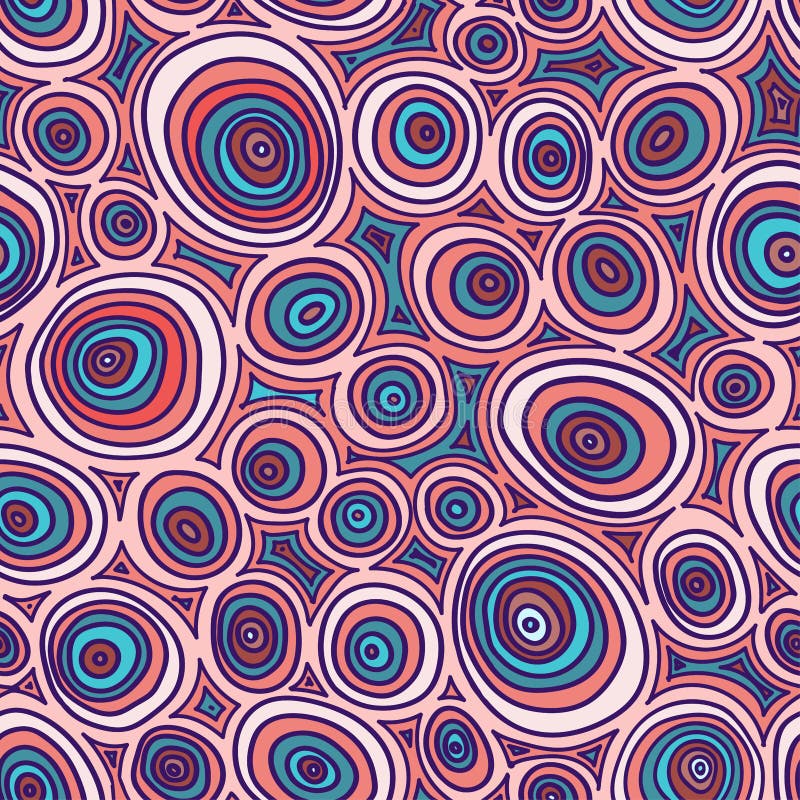 Geometric Pattern with Circles in Vector in Color3 Stock Vector ...