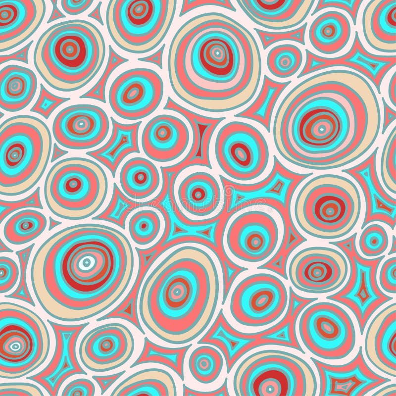 Geometric Pattern with Circles in Vector in Color4 Stock Illustration ...