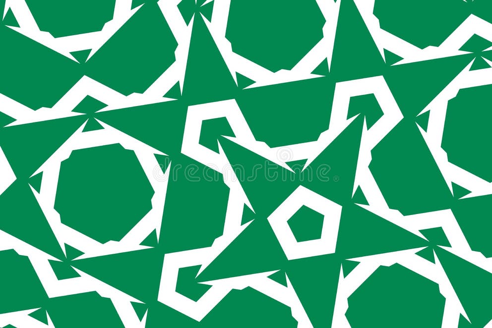 Geometric Pattern in the Colors of the National Flag of Nigeria. the ...