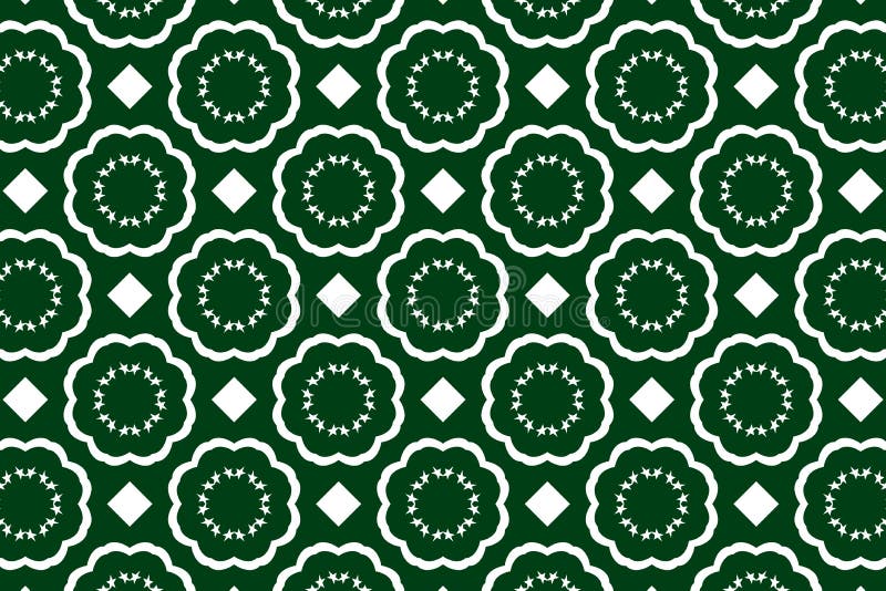 Geometric Pattern in the Colors of the National Flag of Pakistan. the ...