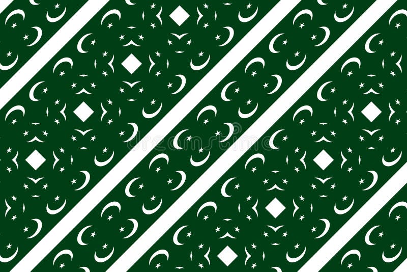Geometric Pattern in the Colors of the National Flag of Pakistan. the ...