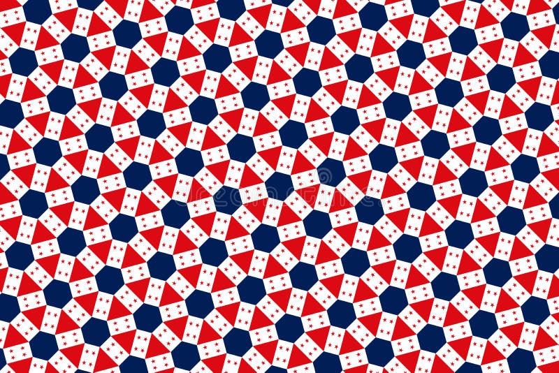 Geometric Pattern in the Colors of the National Flag of Panama. the ...