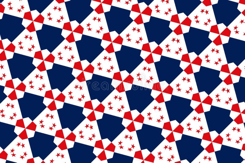 Geometric Pattern in the Colors of the National Flag of Panama. the ...