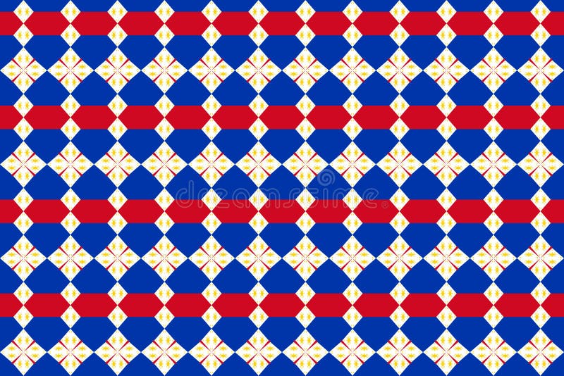 Geometric Pattern in the Colors of the National Flag of Philippines ...