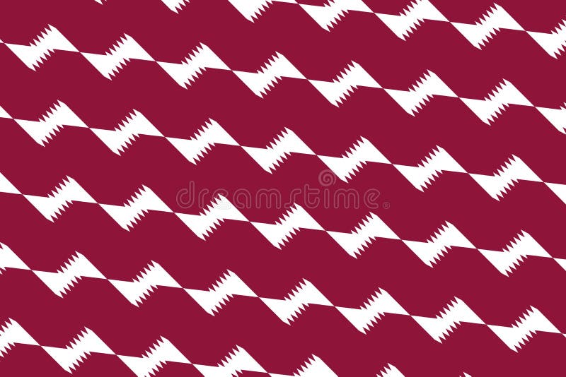 Geometric Pattern in the Colors of the National Flag of Qatar. the ...