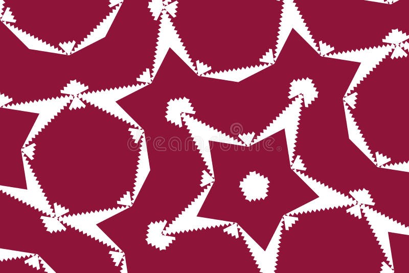 Geometric Pattern in the Colors of the National Flag of Qatar. the ...