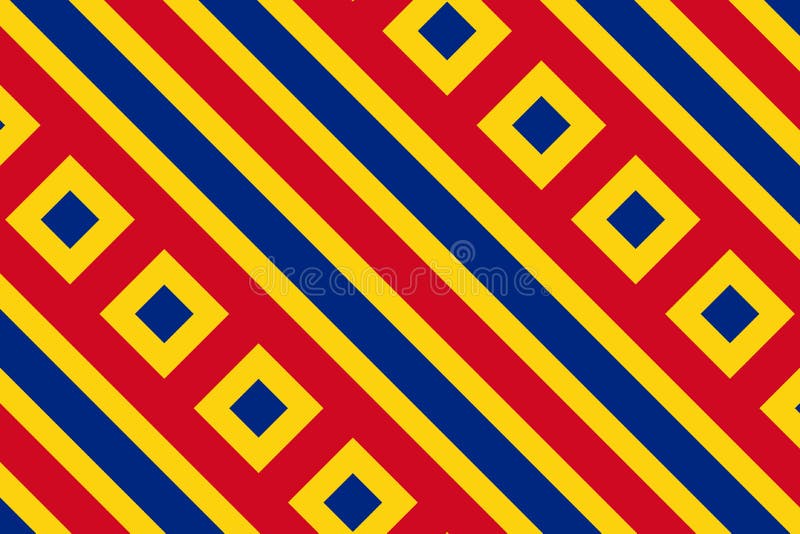 Geometric Pattern in the Colors of the National Flag of Romania. the ...