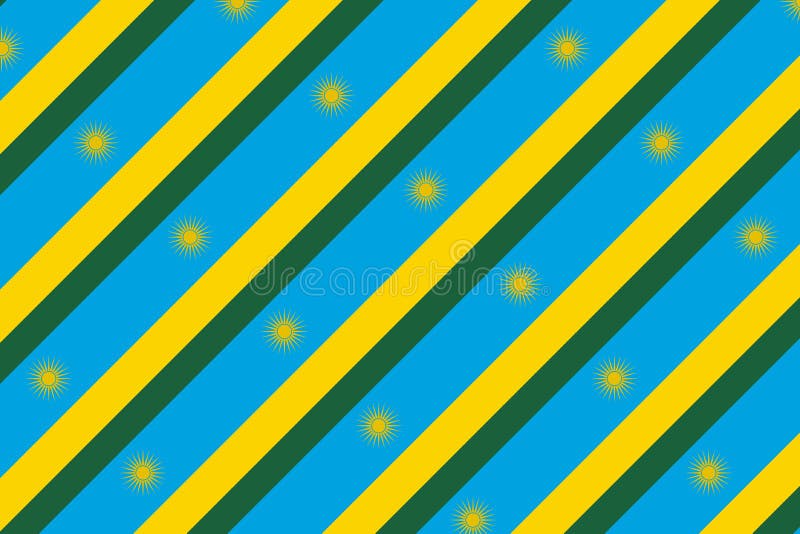 Geometric Pattern in the Colors of the National Flag of Rwanda. the ...