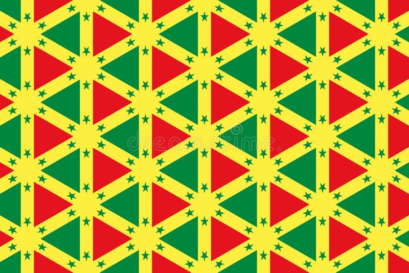 Geometric Pattern in the Colors of the National Flag of Senegal. the ...