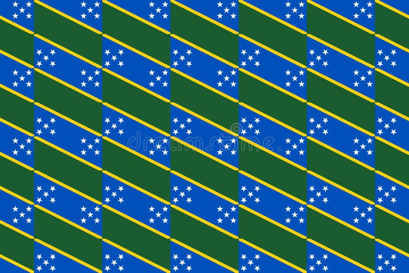 Geometric Pattern in the Colors of the National Flag of Solomon Islands ...