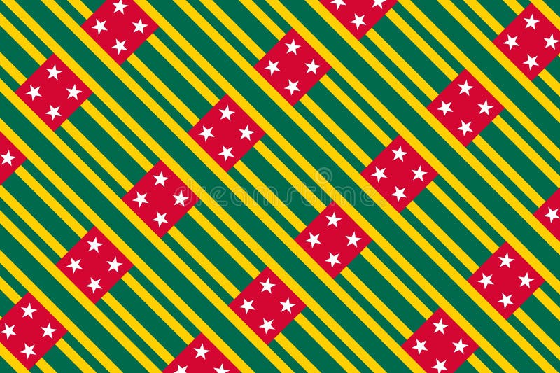 Geometric Pattern in the Colors of the National Flag of Togo. the ...