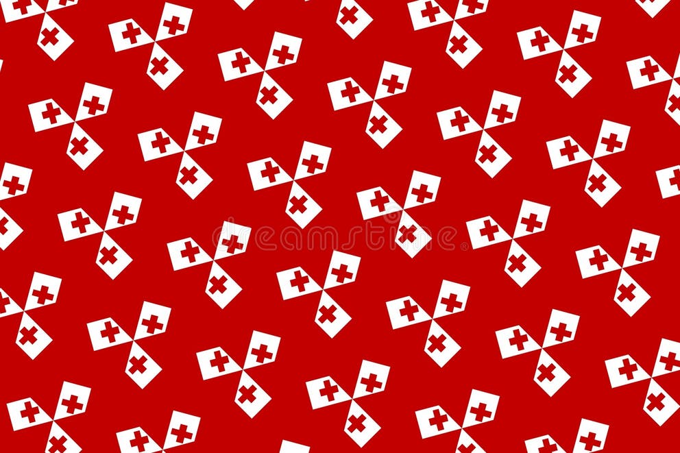 Geometric Pattern in the Colors of the National Flag of Tonga. the ...