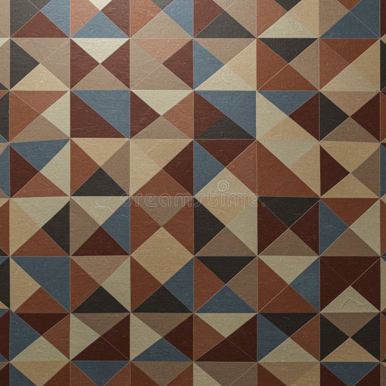 Geometric Pattern Composed of Square Tiles, Each Divided into Four ...