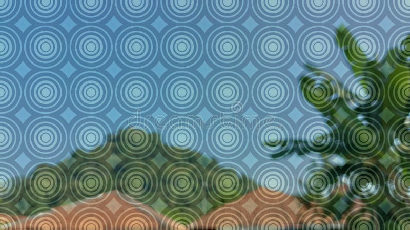 Geometric Pattern of Concentric Circles and Diamonds. Stock Photo ...