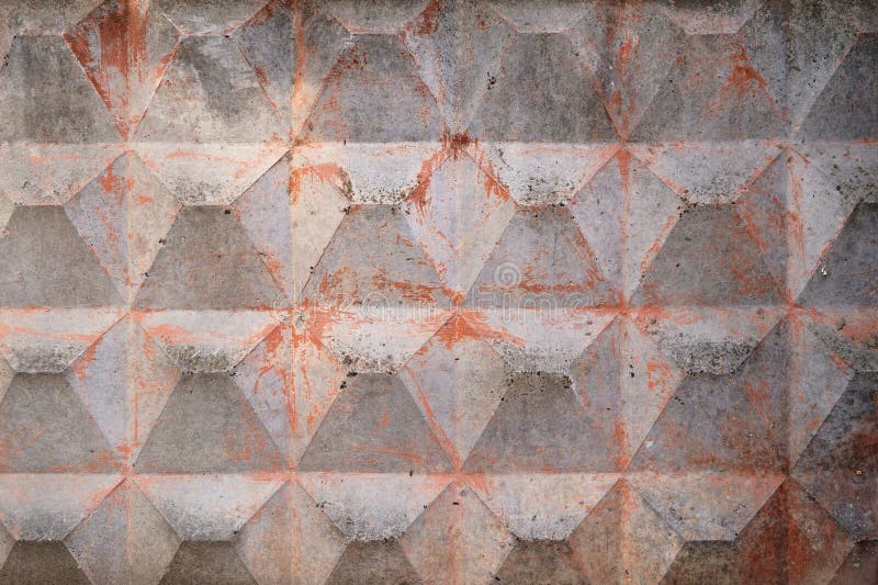 Geometric Pattern on Concrete Surface Stock Photo - Image of durable ...