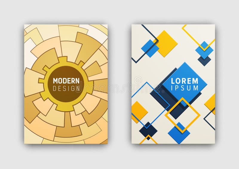 Geometric Pattern Cover on Vector Illustration Stock Vector ...