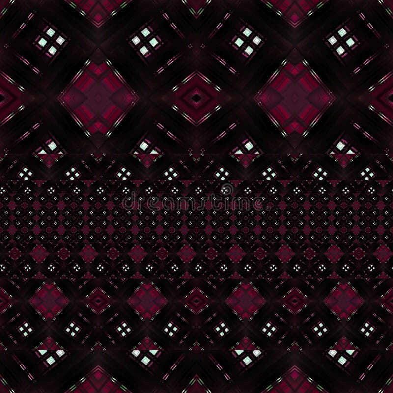 Geometric Pattern in Crimson Color on a Dark Background Stock ...