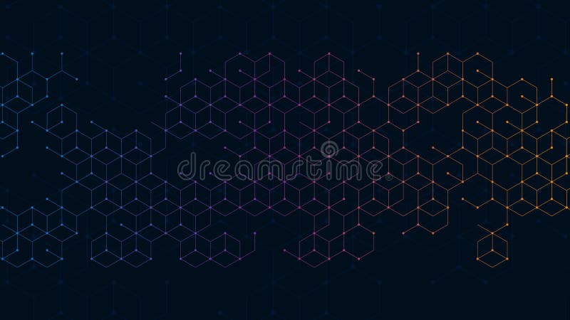 Geometric Pattern with Cubes. Technology Background Stock Vector ...