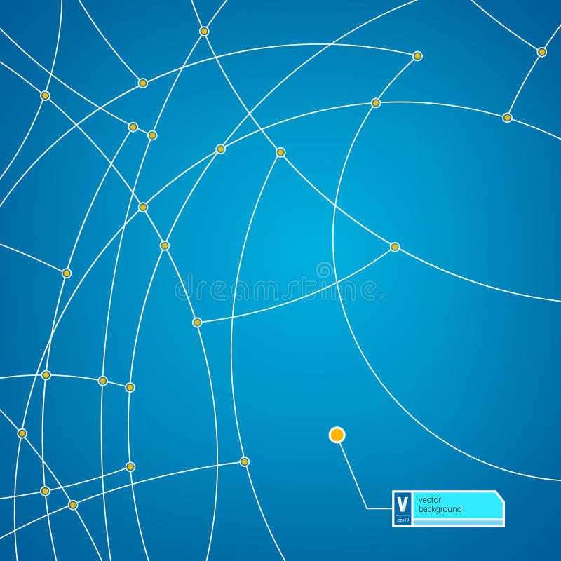 Geometric Pattern,curves ,circles and Nodes Stock Illustration ...