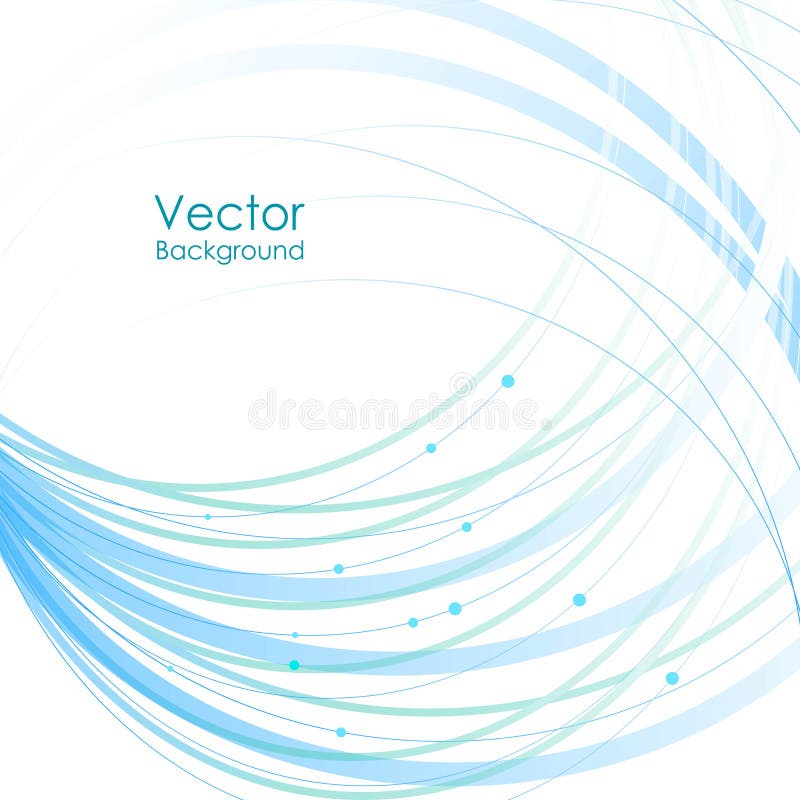 Geometric Pattern with Curves and Dots on White Background Stock Vector ...