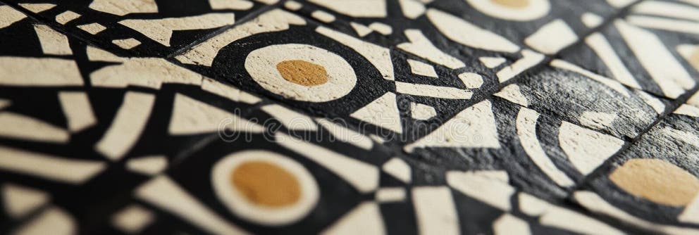 Geometric Pattern Design with Abstract Shapes on Wall and Seamless ...