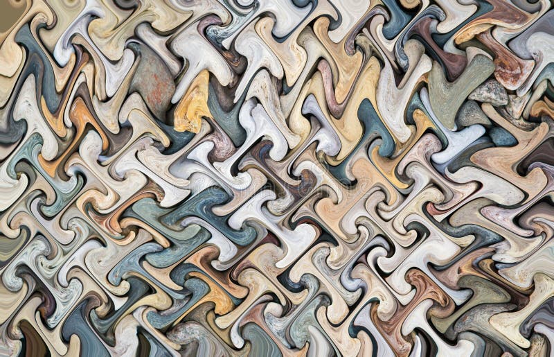 Geometric Pattern Design Abstract Weird Square Wave Stock Illustration ...