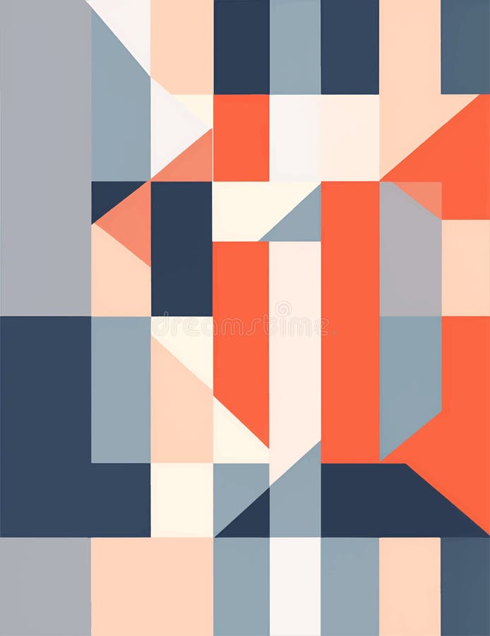 Geometric Pattern Design of Scandinavian Abstract Color or Swiss ...