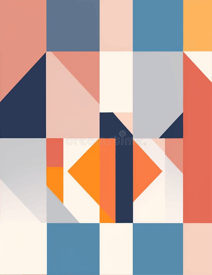 Geometric Pattern Design of Scandinavian Abstract Color or Swiss ...