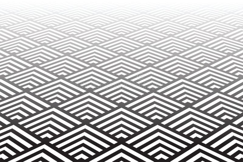 Geometric Pattern. Diminishing Perspective View. Stock Vector ...