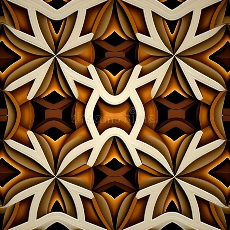 Geometric Pattern with Blacklight,brown and White Colors Stock ...