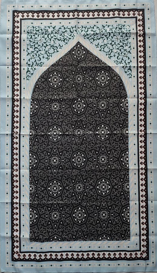 Prayer Mat Used for Muslim Prayers Stock Image - Image of pattern ...