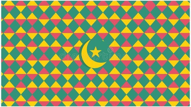 Islamic Pattern Design Background with Moon and Star Geometric Shapes ...