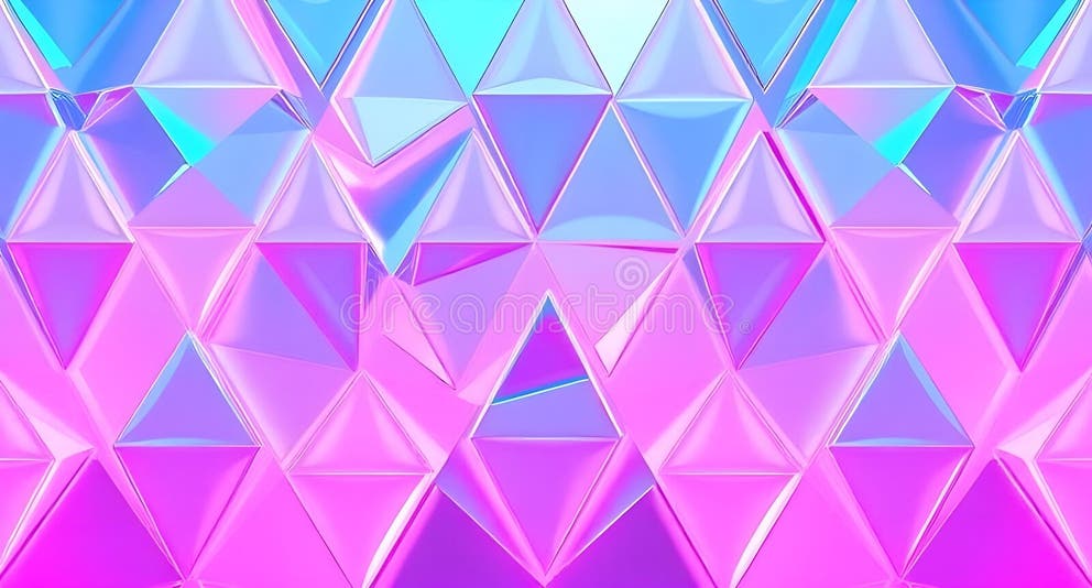 Geometric Pattern Featuring an Array of Pyramid Shapes with Triangular ...