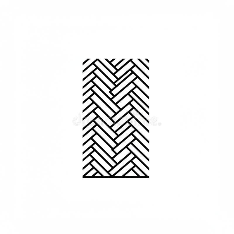 Geometric Pattern Featuring a Black and White Herringbone Design. the ...