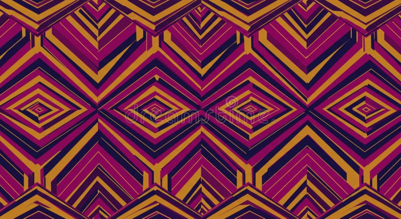 Geometric Pattern Featuring Concentric Diamond Shapes in Vibrant ...