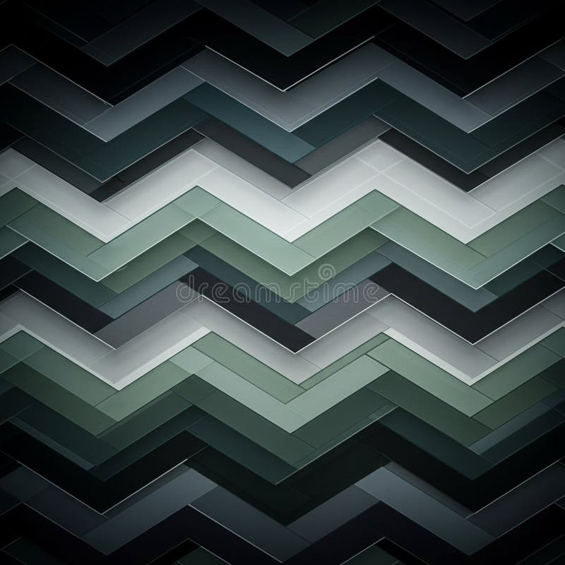 Geometric Pattern Featuring Layered Zigzag Shapes in Shades of Gray and ...