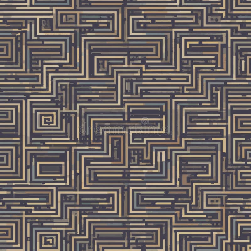 Layered Maze Like Pattern Stock Illustrations – 110 Layered Maze Like ...