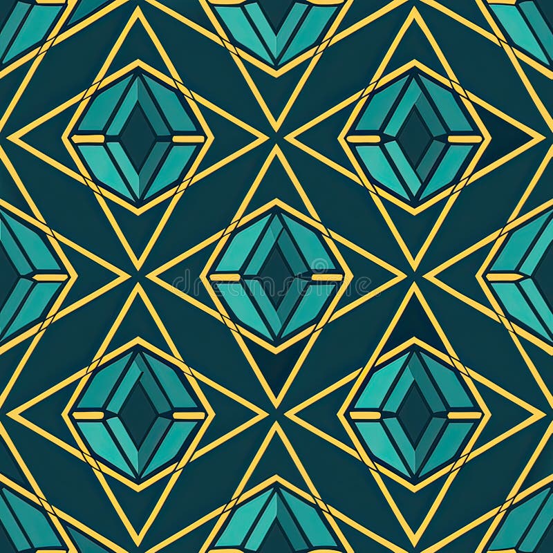 Geometric Pattern Featuring Overlapping Diamond Shapes Stock ...
