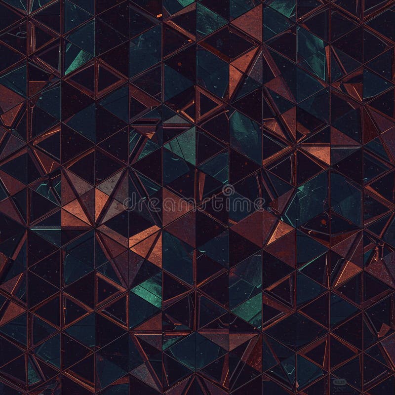 Geometric Pattern Featuring a Repeating Arrangement of Triangular ...