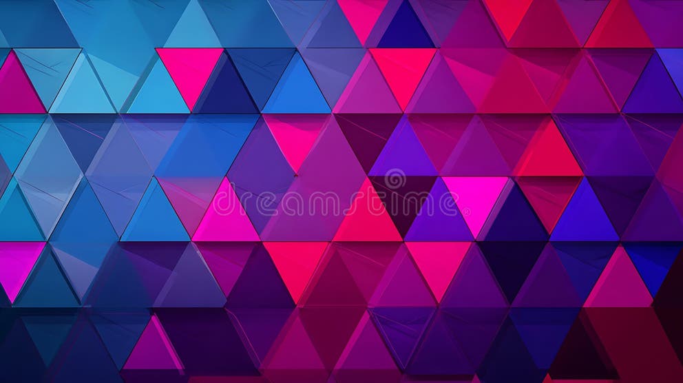 A Geometric Pattern Featuring Rows of Equilateral Triangles in Shades ...