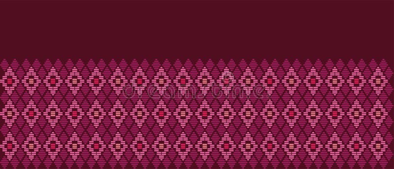 Traditional "Songket" Textile Pattern Featuring Intricate Geometric ...