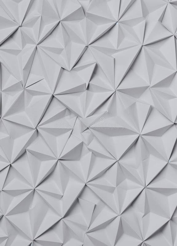 White Origami Paper Background. 3d Rendering, 3d Illustration ...