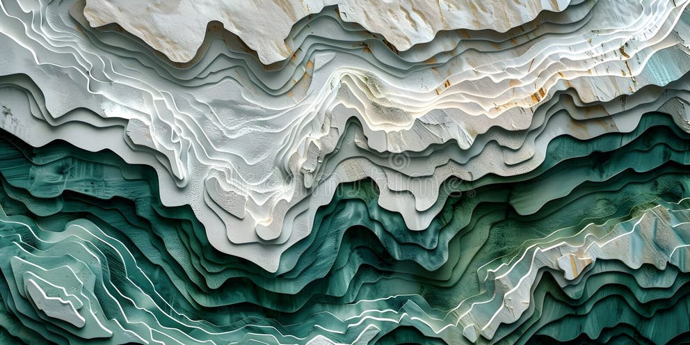 Geometric Pattern Featuring Topographic Lines Abstract Geological Grid ...