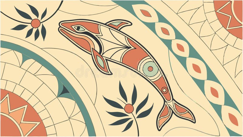 Geometric Pattern Fish Abstract Shapes Design Vector Design Generative ...