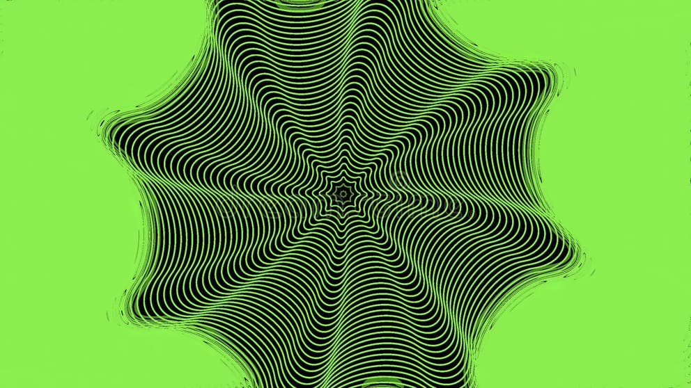 Geometric Pattern Flashes with Many Stripes. Design. Pulsations with ...