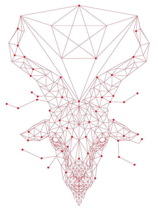 Geometric Pattern Goat. Vector Illustration. Stock Vector ...
