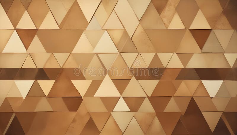 A Geometric Pattern of Golden Triangles, Creating a Sense of Depth and ...