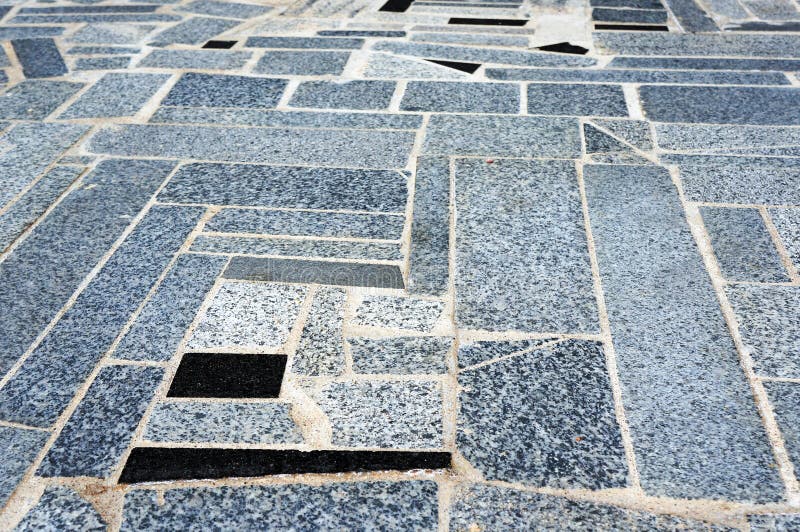 Geometric Pattern of Granite Pavement. Stock Image - Image of paving ...