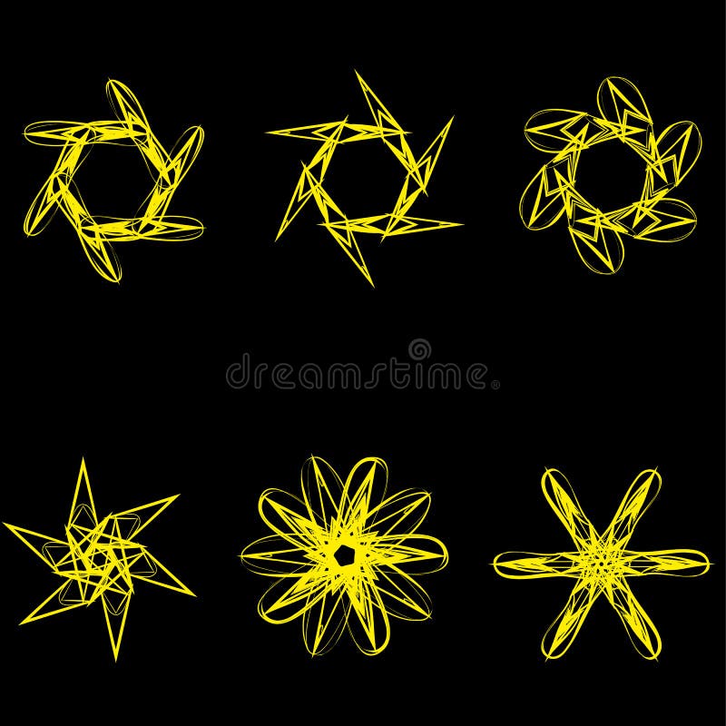 Geometric Pattern Icon Astrology Stars Astrology Geometric Pattern Set ...